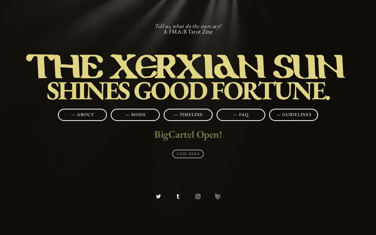 XERXIAN SUN: A FMAB TAROT ZINE